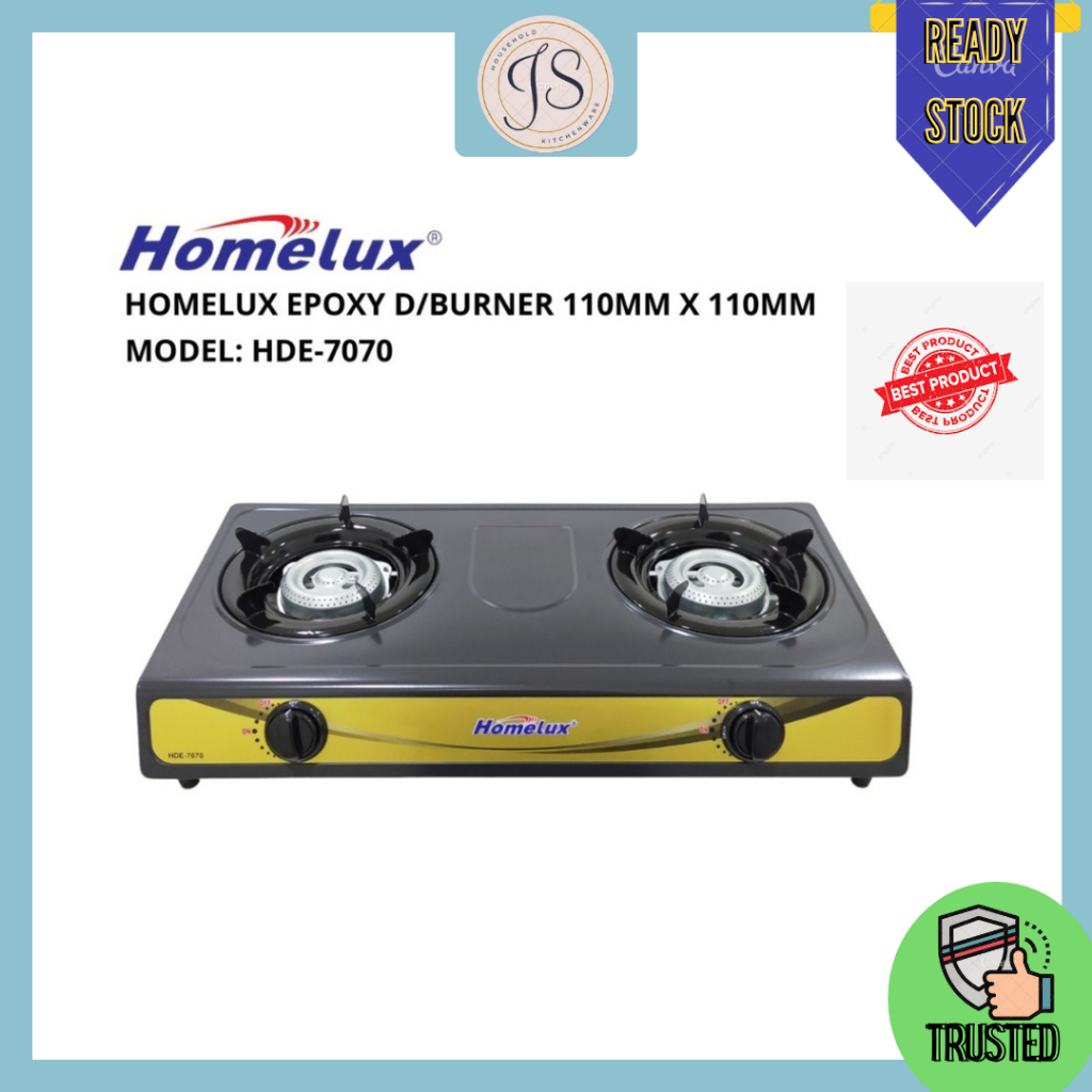 JASENG | HOMELUX High Quality Double Gas Stove / Epoxy Double Burner ...
