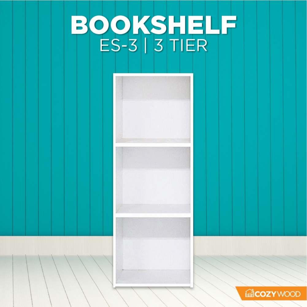 [COZY] 3 Tier Bookshelf (S)/DIY Utility Shelf/Multipurpose Shelf/Rak ...