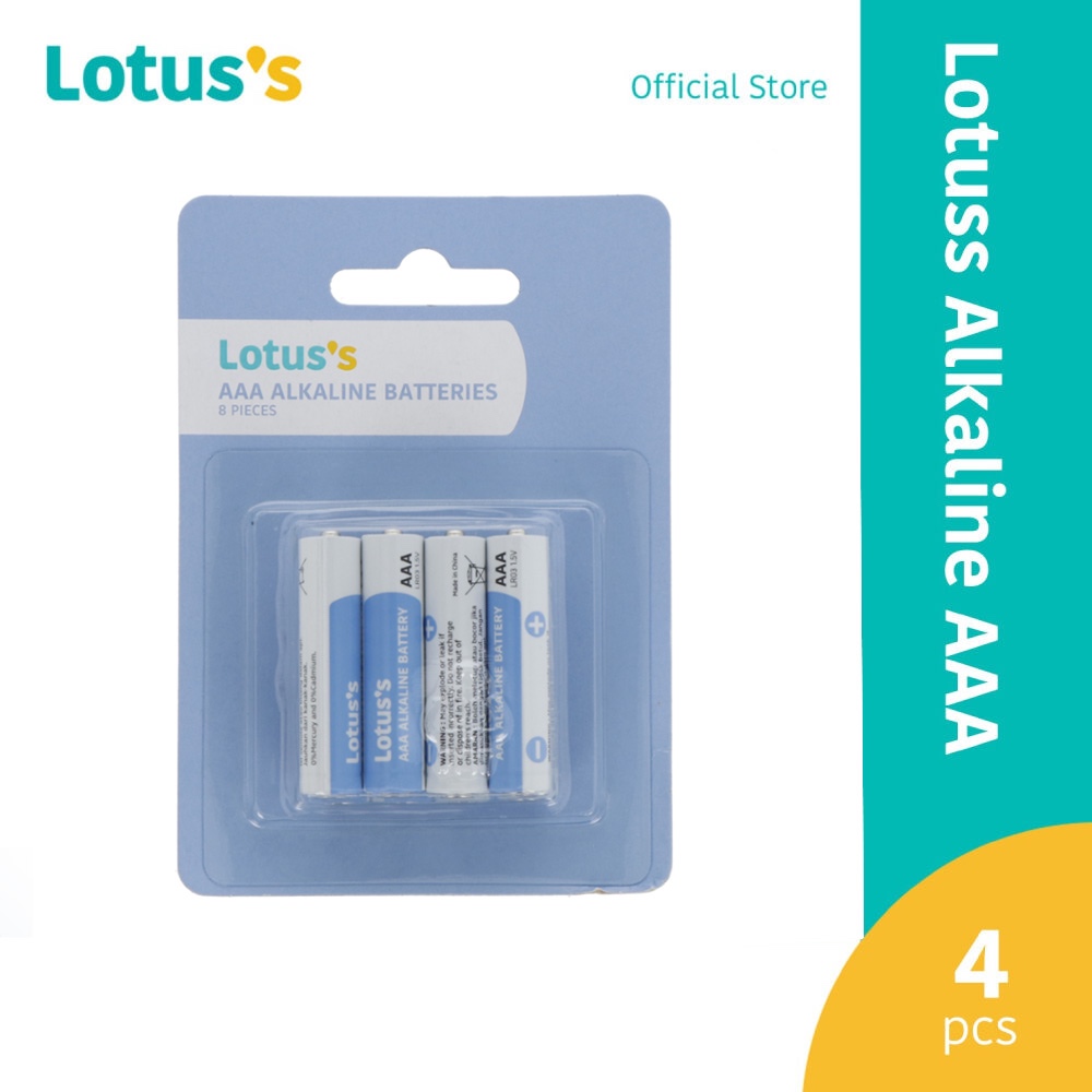 Lotus's AAA Alkaline Batteries (4pcs) | Shopee Malaysia