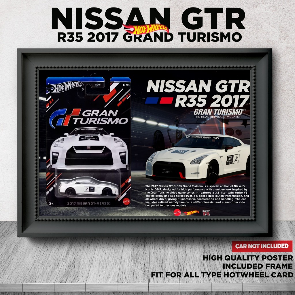 Frame Hotwheels Nissan GTR R35 2017 Edition Poster | Shopee Malaysia