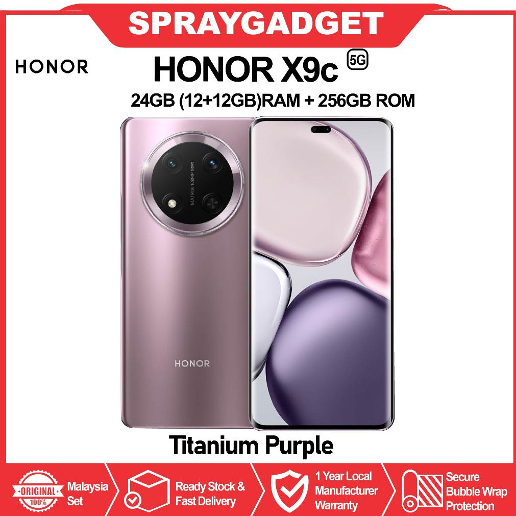 HONOR X9c 5G (24GB*(12+12)RAM + 256/512GB ROM) Ultra-Tough Triple Defense l HONOR Magic Al 🎁 ...