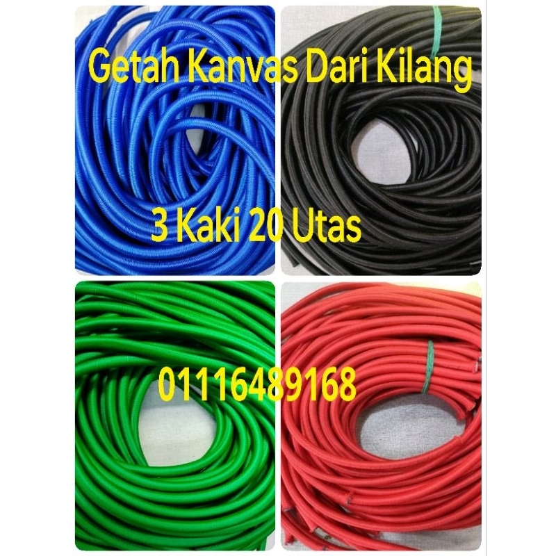 Tali Getah Kanvas Lori 3kaki Panjang ( 15 Utas ) & ( 20 Utas ) | Shopee ...