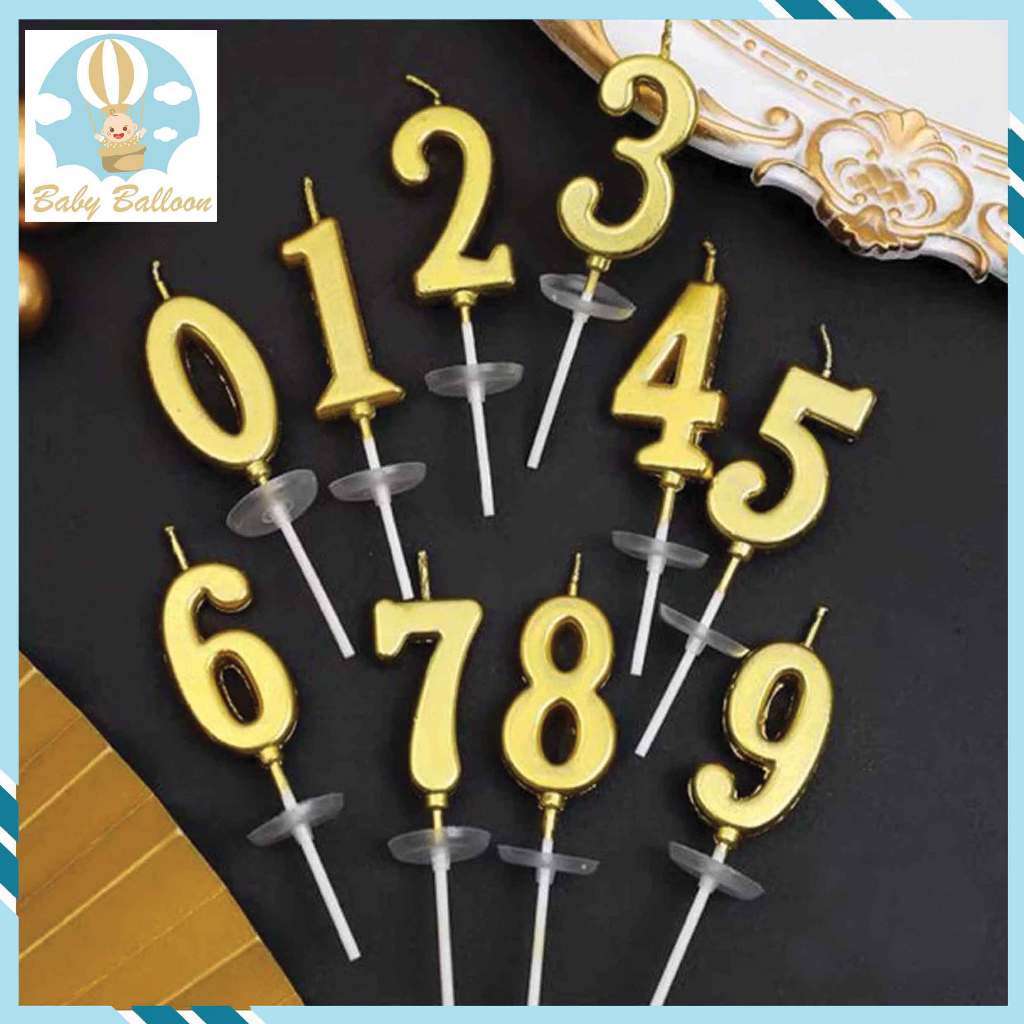 [ Ready Stock ] Number Candle For Birthday Party Celebration Cake ...