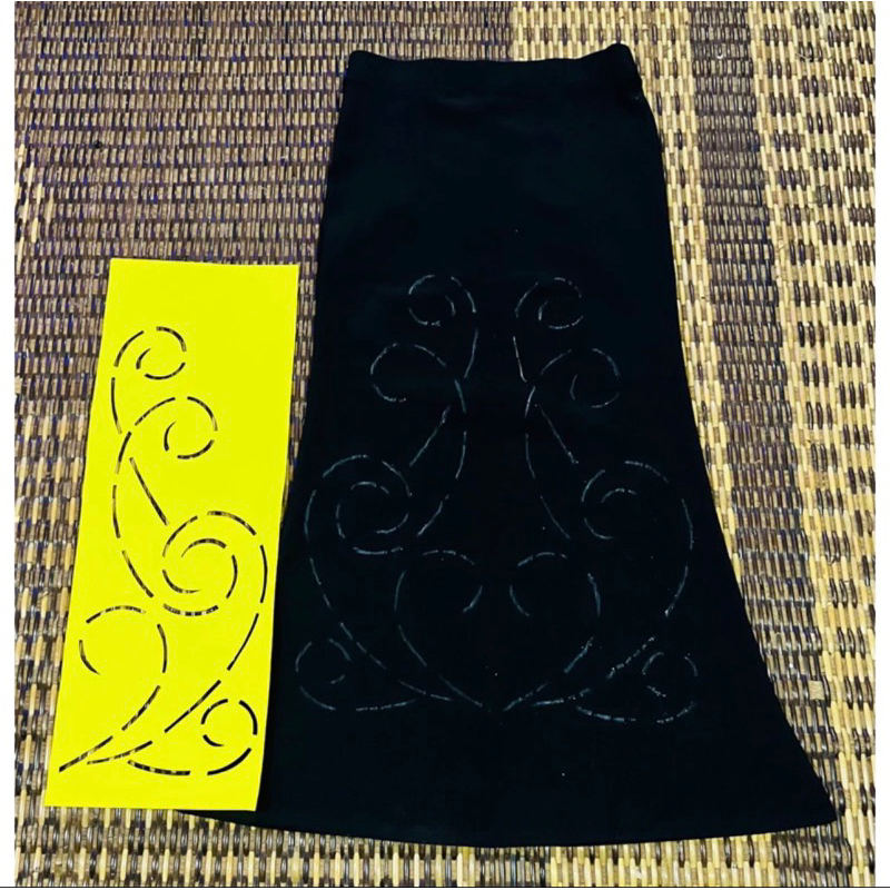 Acuan Burie / cuan corak buriek / motif burung ruai / motif dayak (SIZE ...