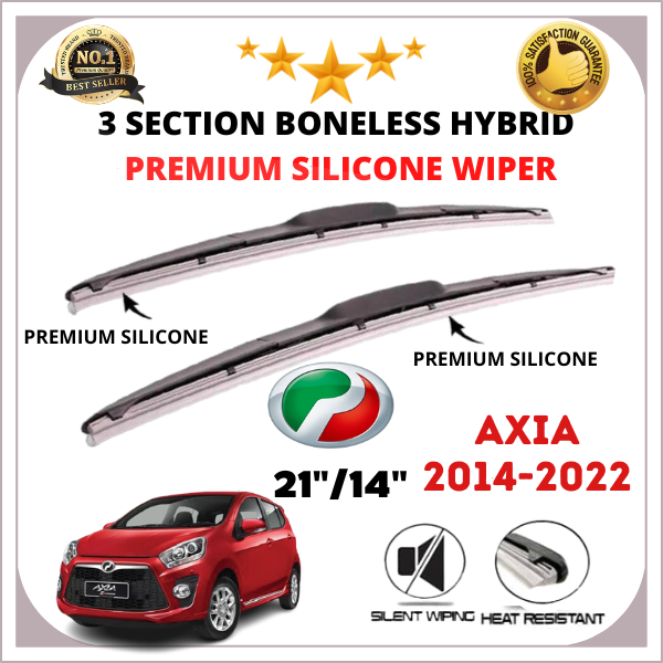 [PREMIUM SILICONE] PERODUA AXIA 2014-2022 PREMIIUM 3 SECTION SILICONE ...