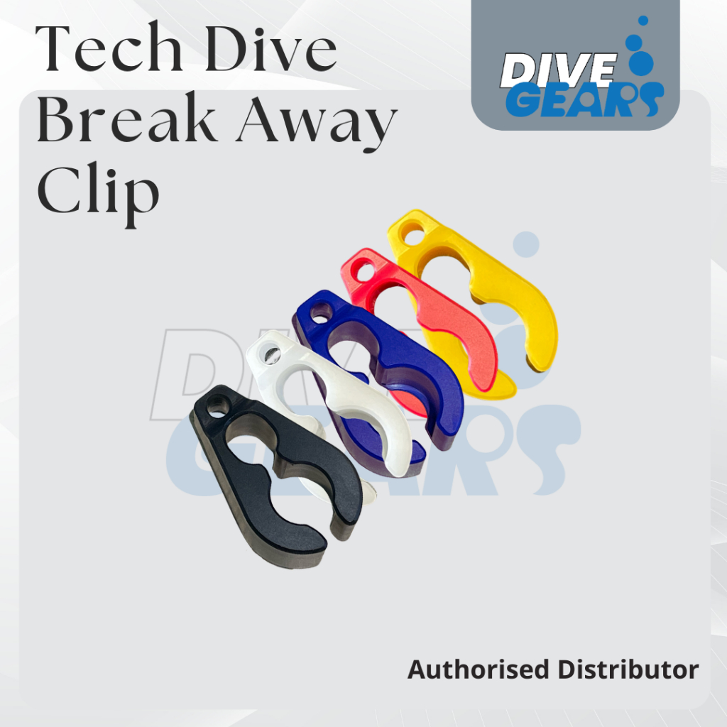 Divegears Colourful Tech Dive Break Away Clip with or without Bolt Snap ...