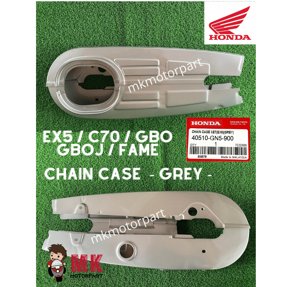 ( GREY ) Honda Ex5 Hi Power / C70 / GBO , GBOJ / FAME CHAIN CASE Cover , Kotak Peti Rantai ...