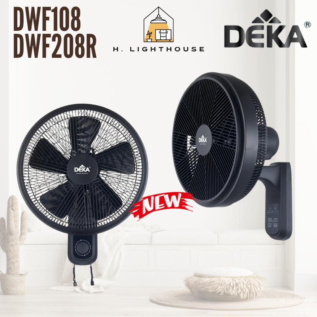[ NEW ARRIVAL 2024] DEKA DWF108 DWF208R 16" Wall Fan Remote Wall Fan ...