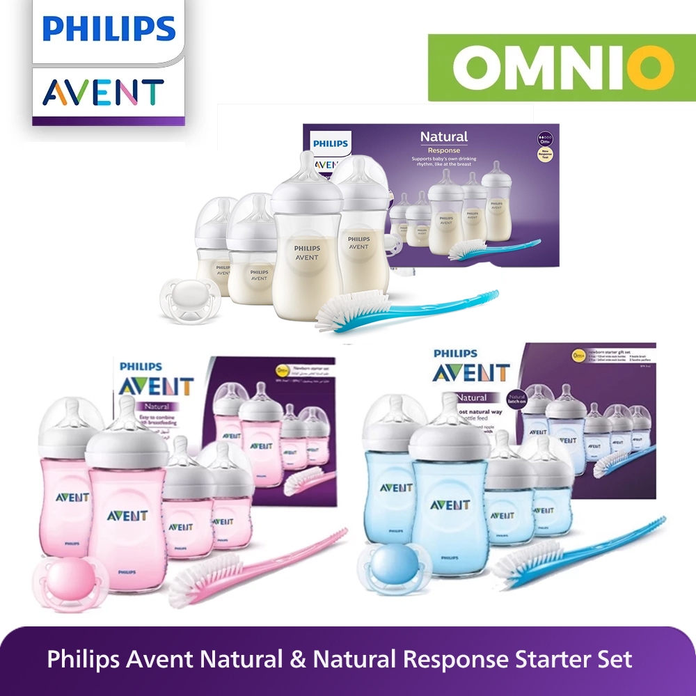 Philips Avent Natural & Natural Newborn Starter Set Natural Bottle ...