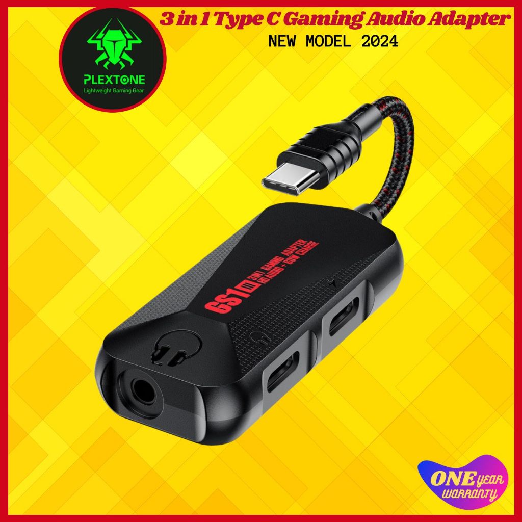 Plextone GS1 Mark III New Version HI-RES Audio3in1 Type-C to 3.5MM Jack ...