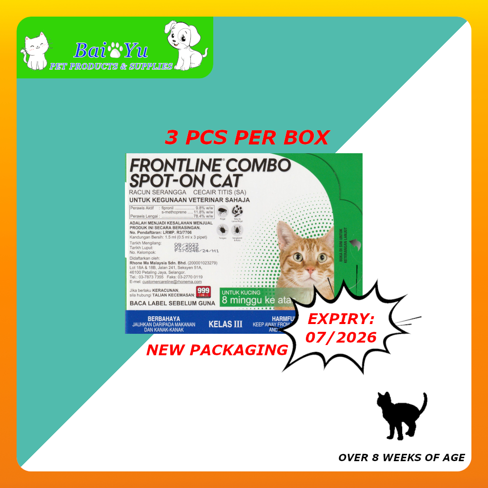 🌟READY STOCK🌟FRONTLINE COMBO SPOT-ON CAT | Shopee Malaysia