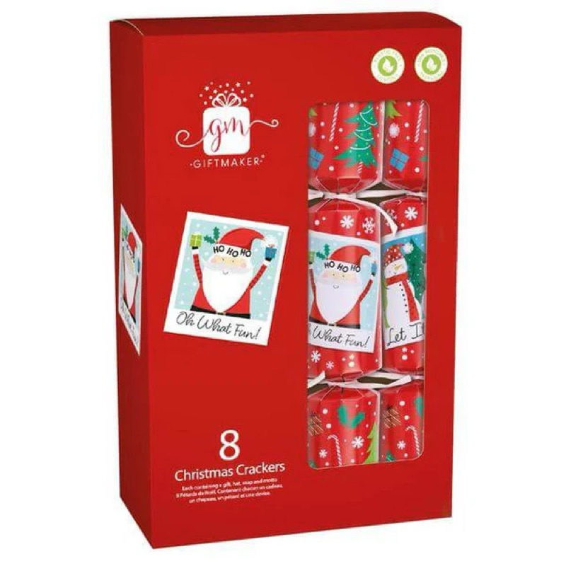 Giftmaker Christmas Crackers Novelty Santa and Snowman Crackers 8 x 12 ...