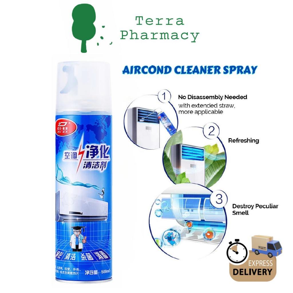 [READY STOCK] Aircond Cleaner Spray 500ML (Air Conditioner Cleaner ...