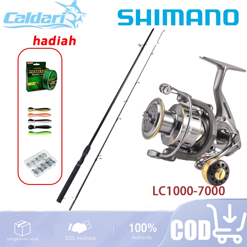 SHIMANO Rod Fishing Set Combo Reel Spinning Rod Joran Pancing 1 Set ...