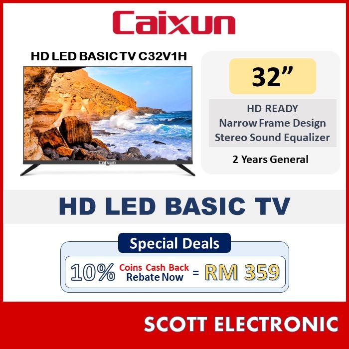 (Delivert by Seller Kedah and Penang) CAIXUN 32'' LED TV C32V1H ...