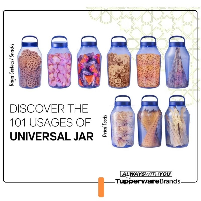 Tupperware Universal jar 3L, 4.5L Airtight & Liquid tight | Shopee Malaysia
