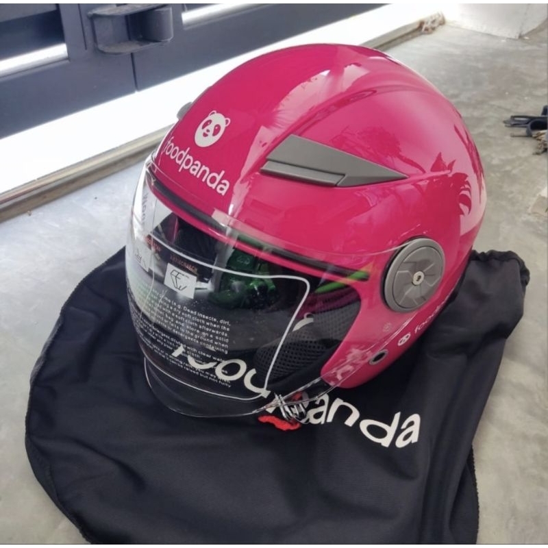 VISOR HELMET FOOD PANDA SINGAPORE | Shopee Malaysia