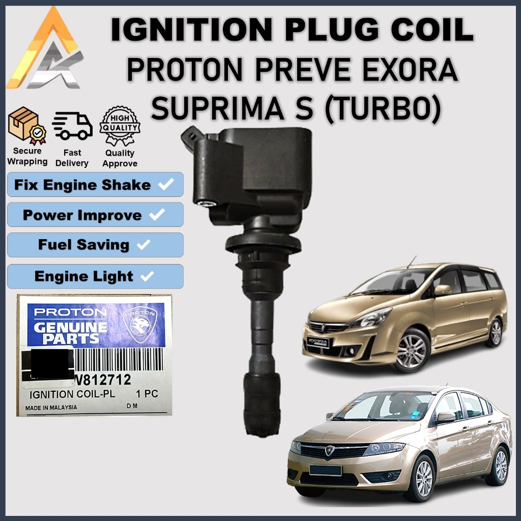 READY STOCK Original Ignition Plug Coil PW812712 Proton Preve Turbo ...