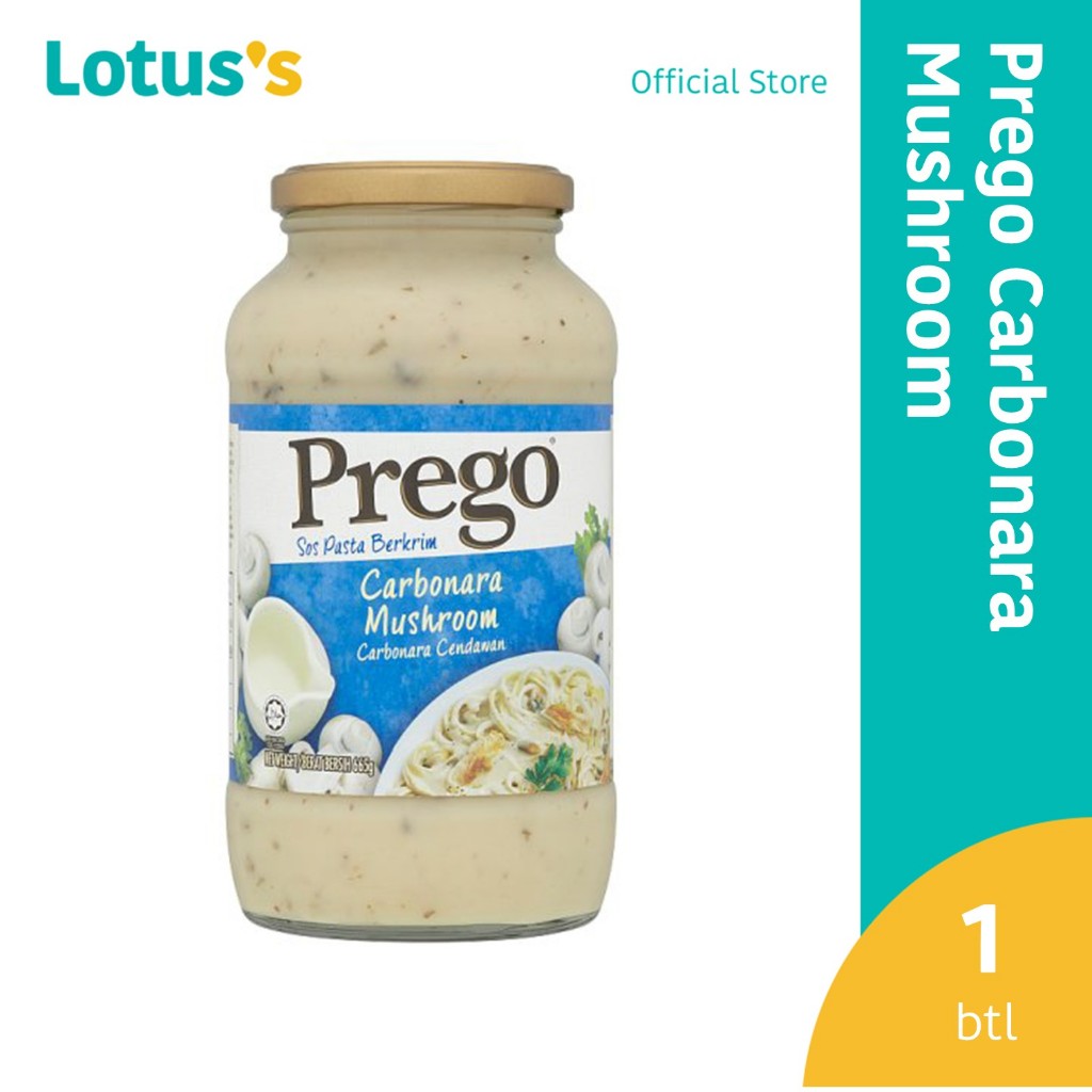 Prego Carbonara Mushroom Pasta Sauce 665G | Shopee Malaysia
