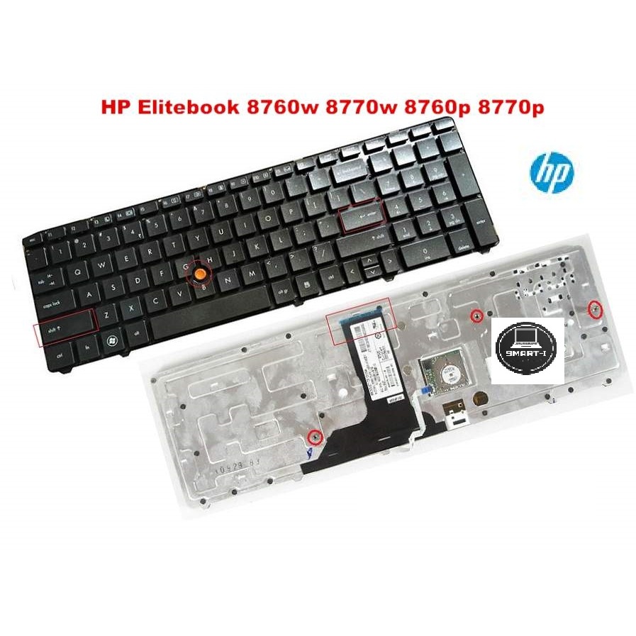 Laptop keyboard For HP EliteBook 8760 8770 8770w Probook 8760W 8560W ...