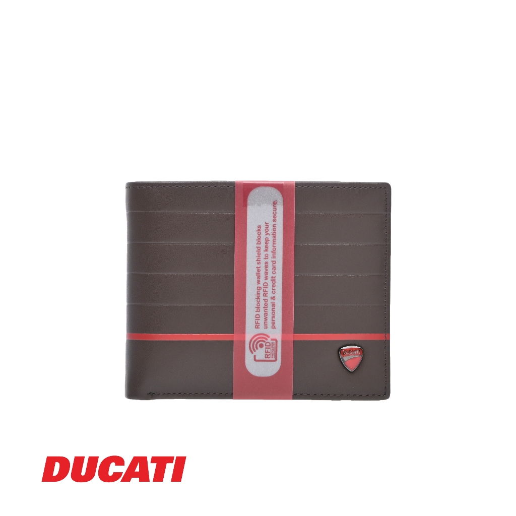 Ducati Men RFID Protected Credit Card Leather Wallet - DWT0313LN3MJ4 ...