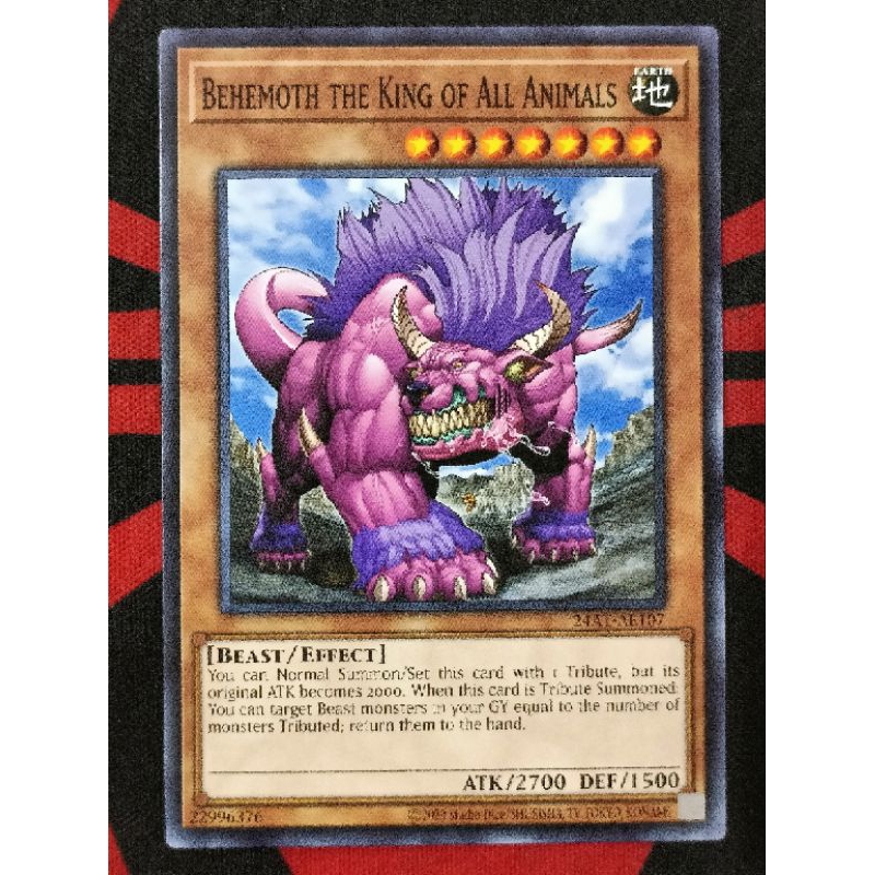 YUGIOH KONAMI 24AT-AE107 Behemoth the King of All Animals (Common ...