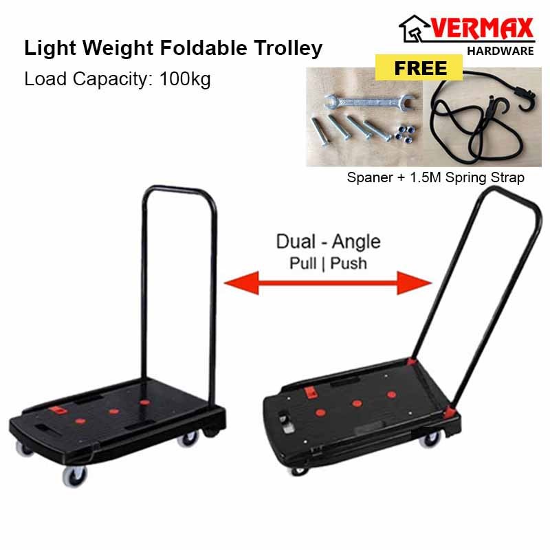 Light Weight Foldable PVC Platform Hand Truck Trolley / Troli Plastik ...