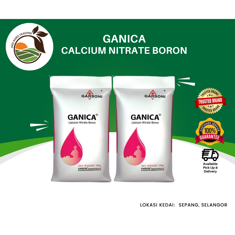 Garsoni GANICA (5KG/25KG) - Baja Calcium Nitrate Boron, Penggalak Akar ...