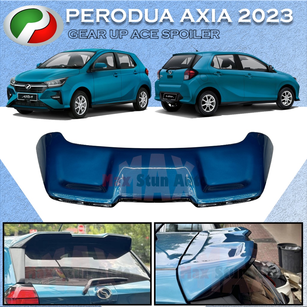 PERODUA AXIA 2023 GEAR UP ACE SPOILER GU ACE REAR TRUNK SPOILER NEW ...
