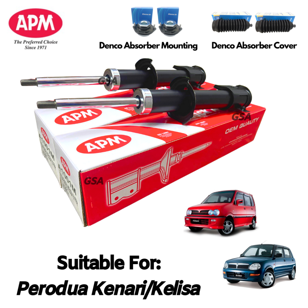 APM Perodua Kelisa, Kenari Front (Depan) Oil Absorber & Rear (Belakang ...