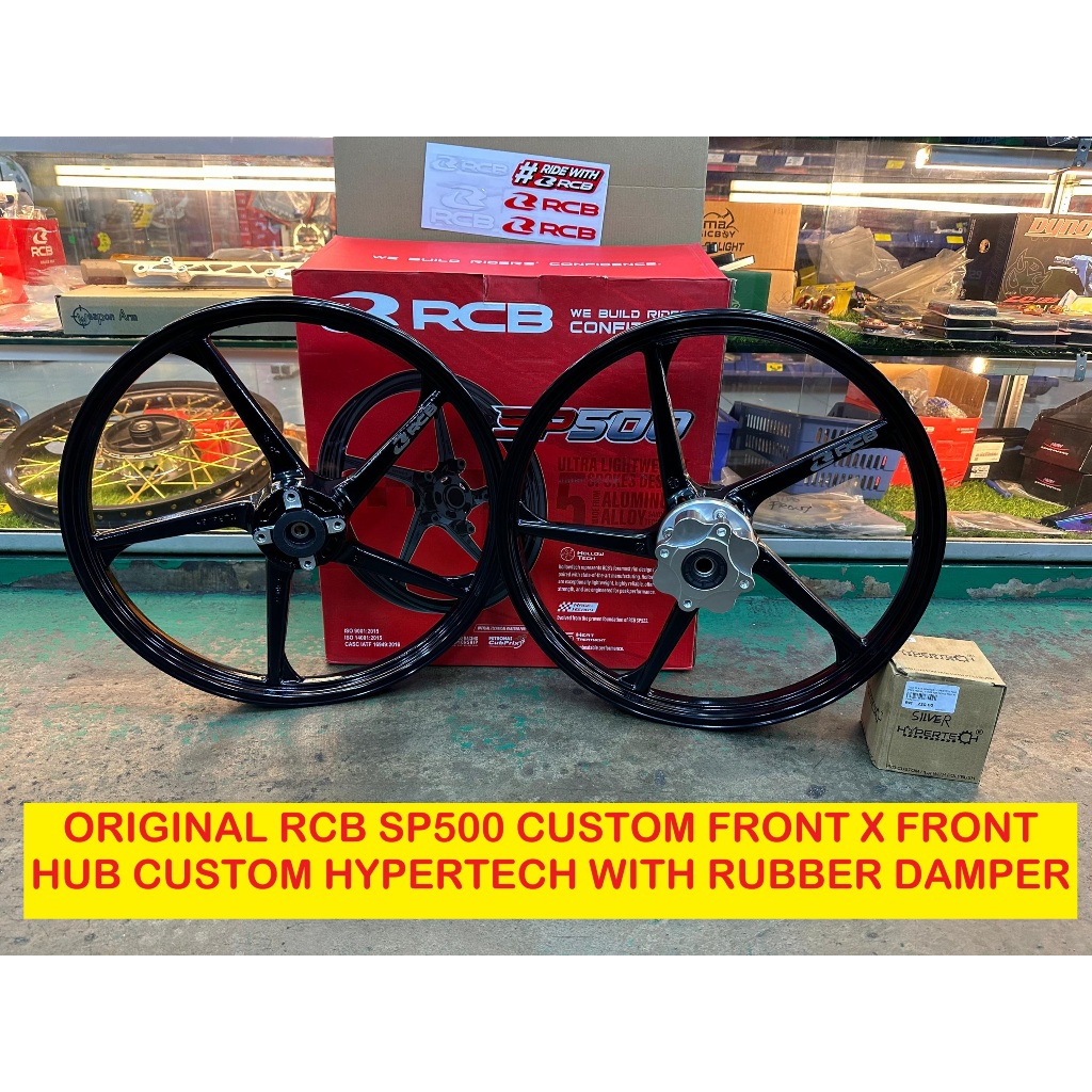ORIGINAL RCB SP500 120/120-17 140/140-17 Y15 Y16 COMPLETE WITH CUSTOM HUB WITH RUBBER DAMPER ...