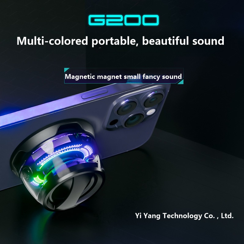 Magnetic portable Bluetooth speaker G200 mini sound box magnetic ...