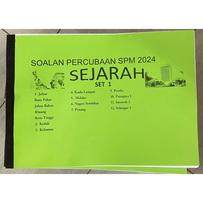 COLLECTION OF SEJARAH SPM TRIAL PAPER 2024 | KOLEKSI SOALAN PERCUBAAN SPM SEJARAH 2024 | Shopee ...