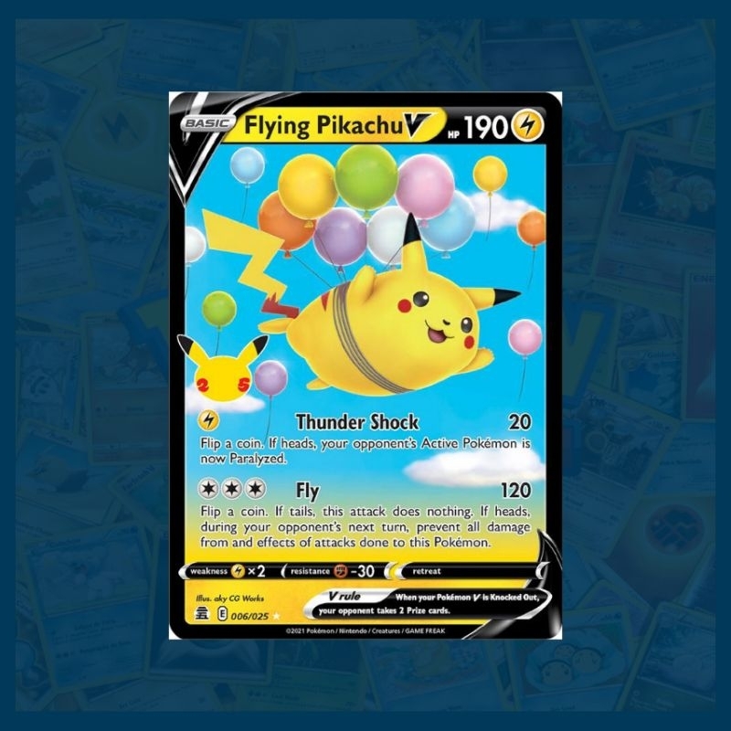 Flying Pikachu V (006/025) Ultra Rare | Celebrations | Pokemon TCG ...