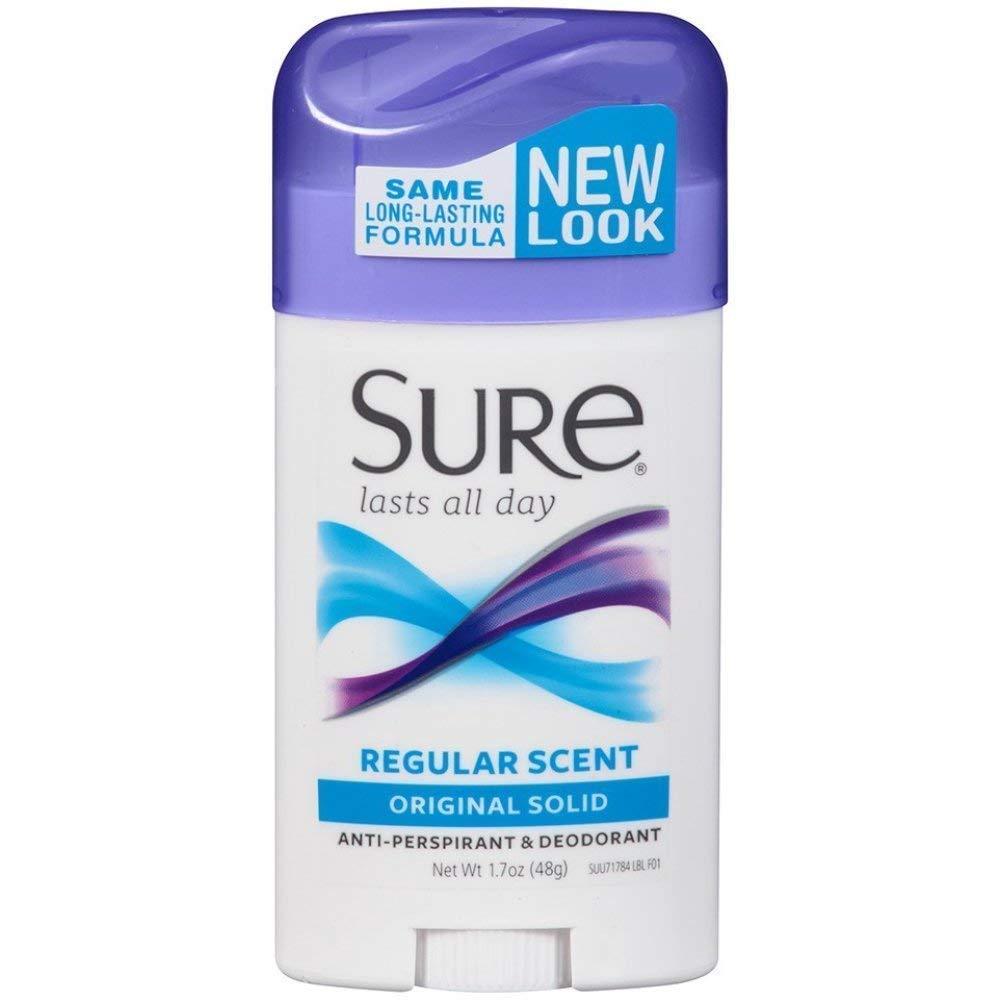 Sure Anti-Perspirant Deodorant Original Solid Regular Scent 48g ...