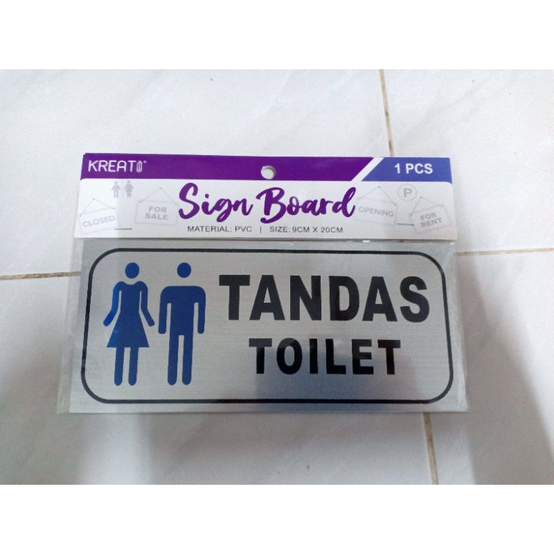 Signboard tandas diletak didepan pintu | Shopee Malaysia