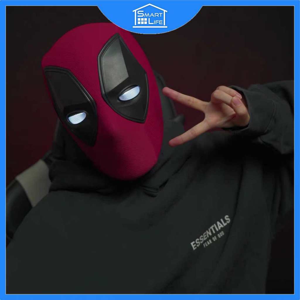 Deadpool Wearable Cosplay Mask LED Eyes Can Manipulate With Remote ...