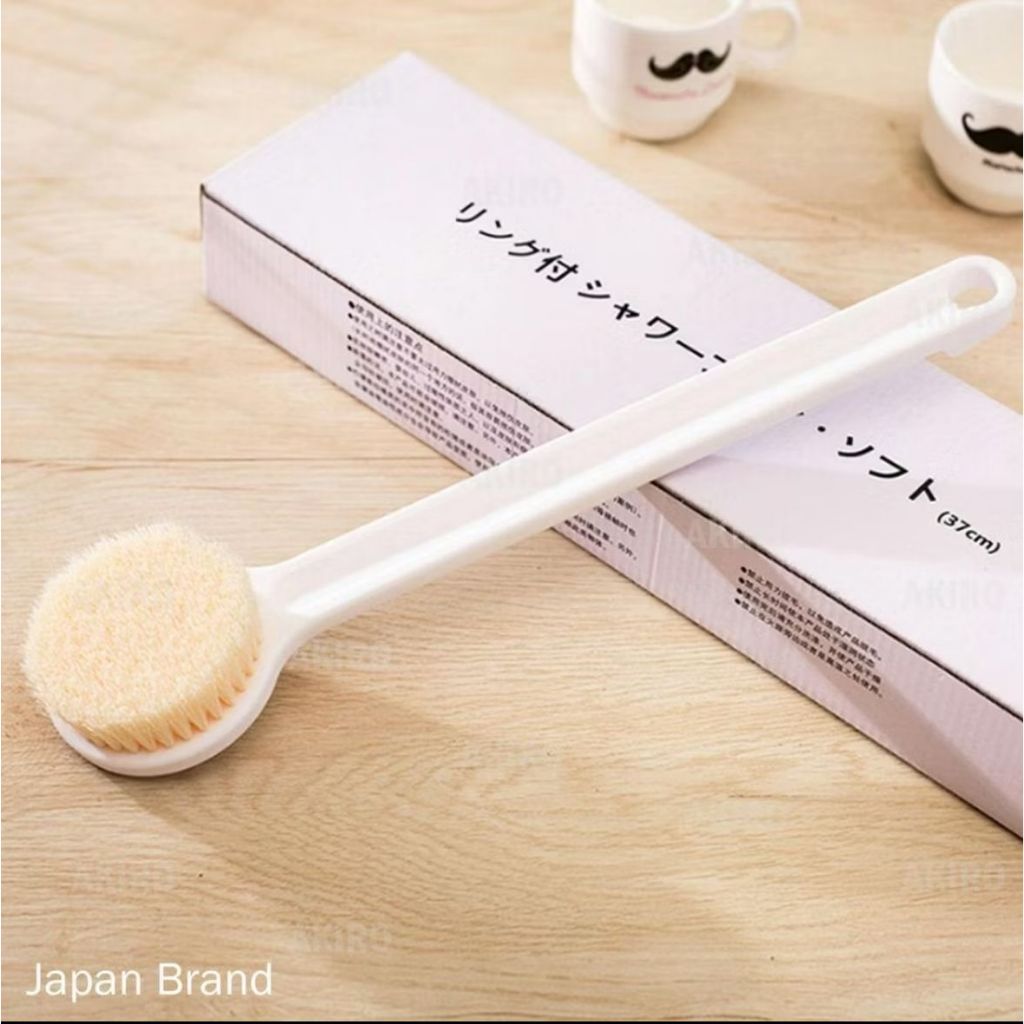 Japanese-Style Long Handle Bath Brush Long Handle Soft Bristle ack ...