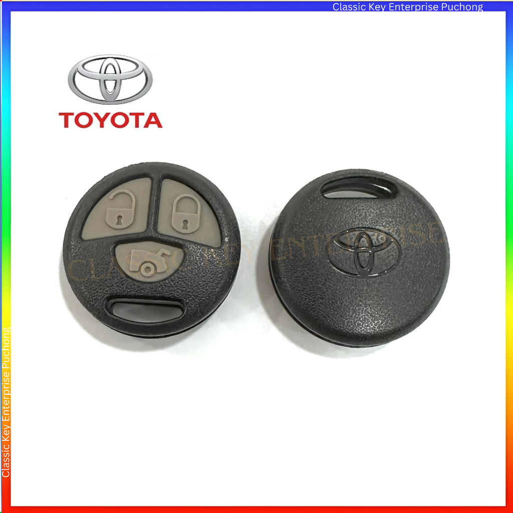 TOYOTA Vios 3 Button Car Alarm Remote Control Key Cover Case Casing ...