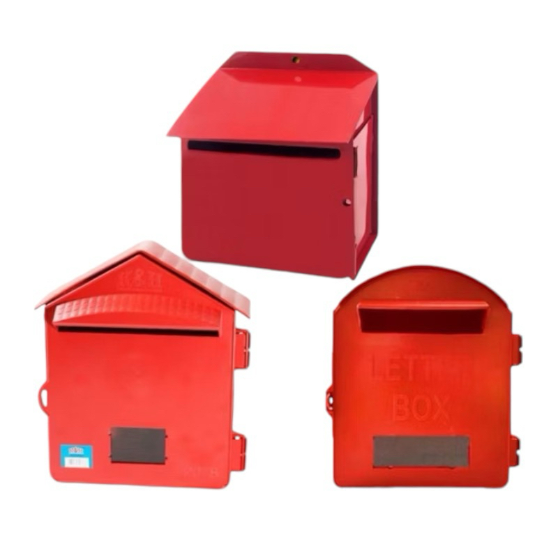 Iron Metal Letter Box Home / Red mail box Home/ Peti Surat Besi Rumah ...