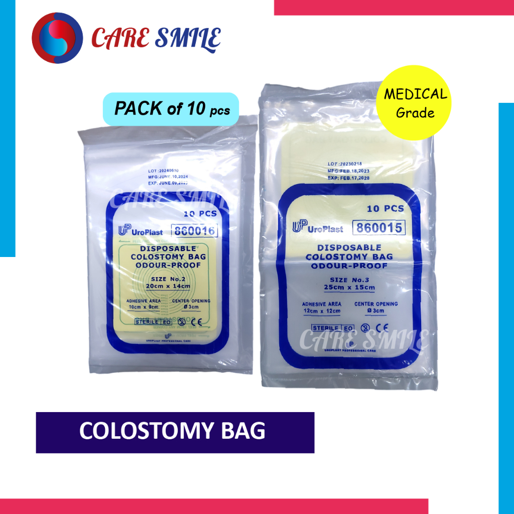 UROPLAST Disposable Colostomy Bag Odourproof 10 Pcs | Shopee Malaysia