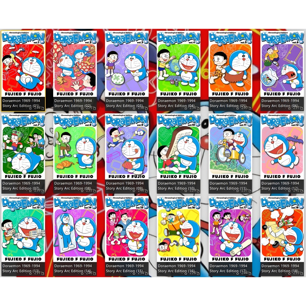 Doraemon (1969-1994 Story Arc Edition Ave 230 pages per book) (Full ...