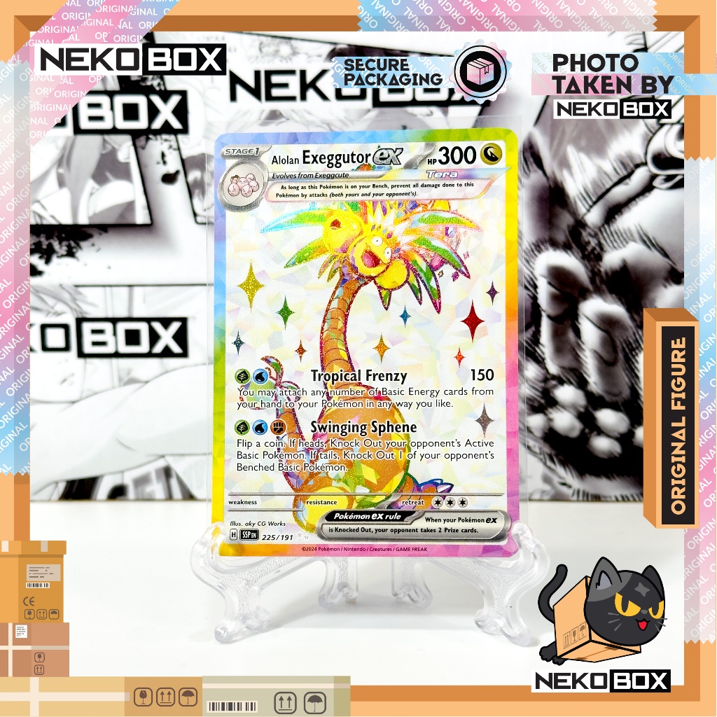 Original Pokemon tcg Scarlet & Violet: Surging Sparks Alolan Exeggutor ...