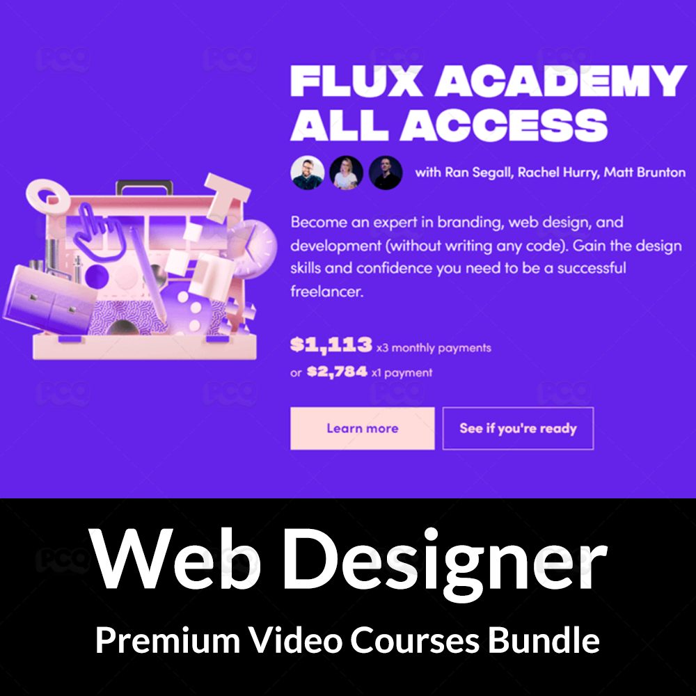 Flux Academy Bundle Masterclass | Figma Masterclass | Webflow Masterclass | Freelance Web Design ...