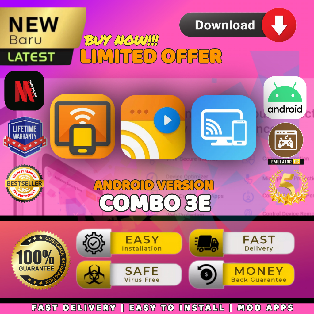 COMBO 3E: Cast to TV - XCast & Web Video Cast & Miracast - Screen ...