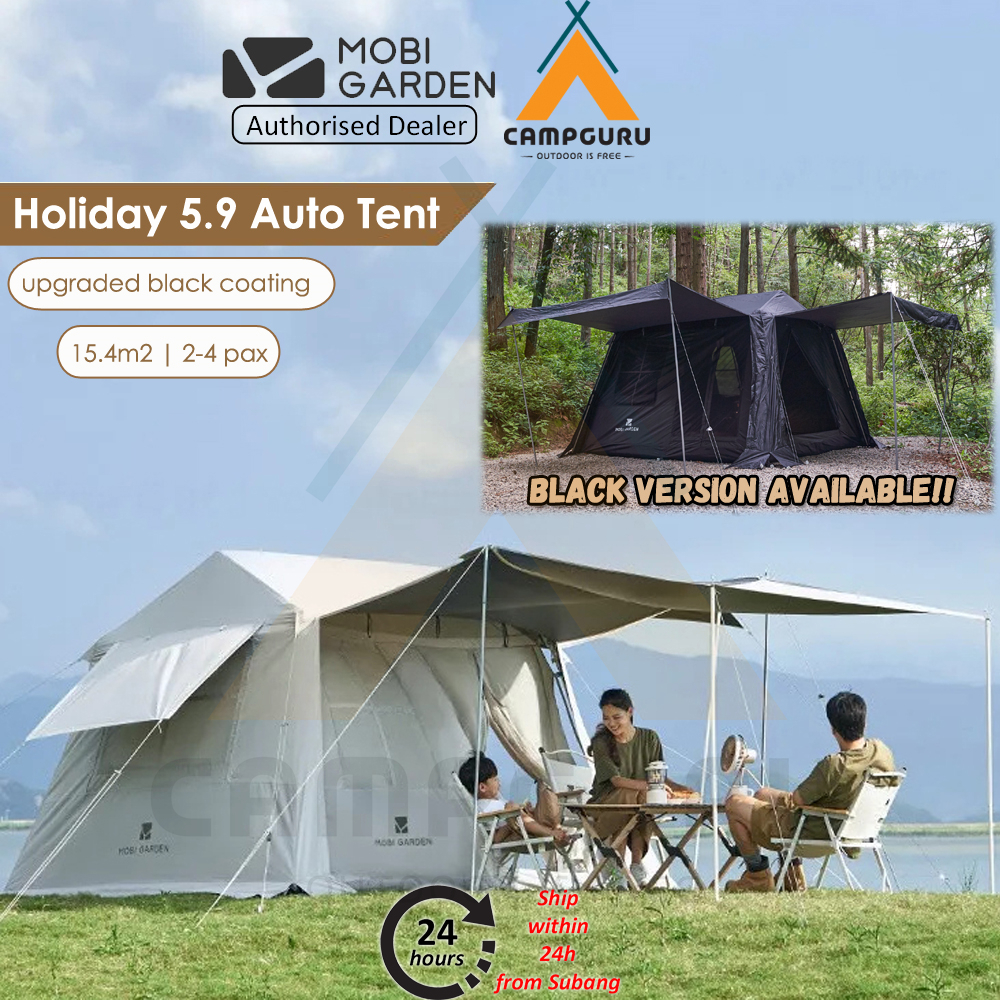 Mobi Garden HOLIDAY 5.9 Fast Build Automatic Cabin Style Tent Upgraded ...