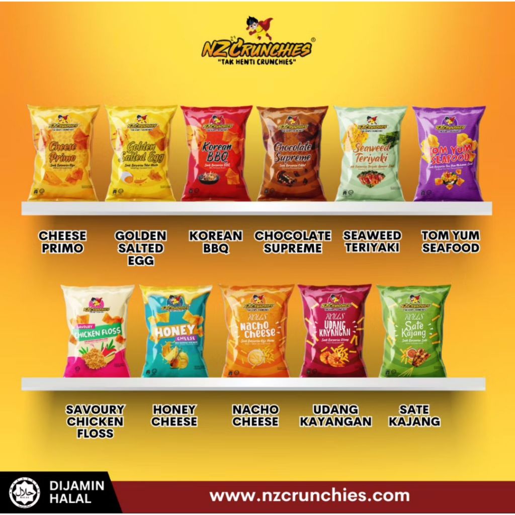 NZ Crunchies | Snek Rangup | Cheese Primo | Golden Salted Egg | Korean ...