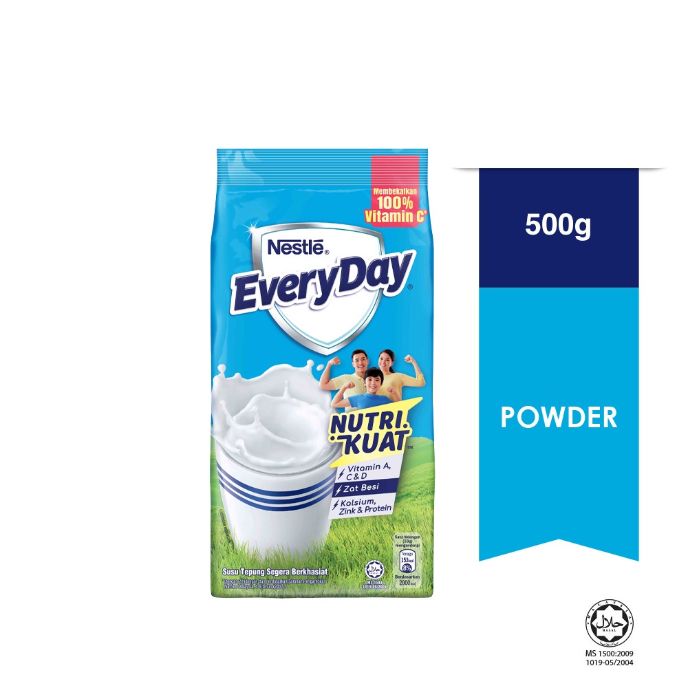 NESTLE EVERYDAY Milk Powder Softpack 500g Bundle of 3/14 | Shopee Malaysia