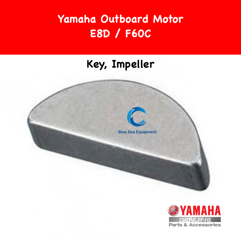 Original Key Impeller E8D / F60C Yamaha Outboard Motor - 90280-03024 ...