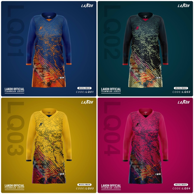 🔥HOT DESIGN LAKOH BRAND🔥JERSI MUSLIMAH / JERSI PEREMPUAN / JERSI SUKAN ...